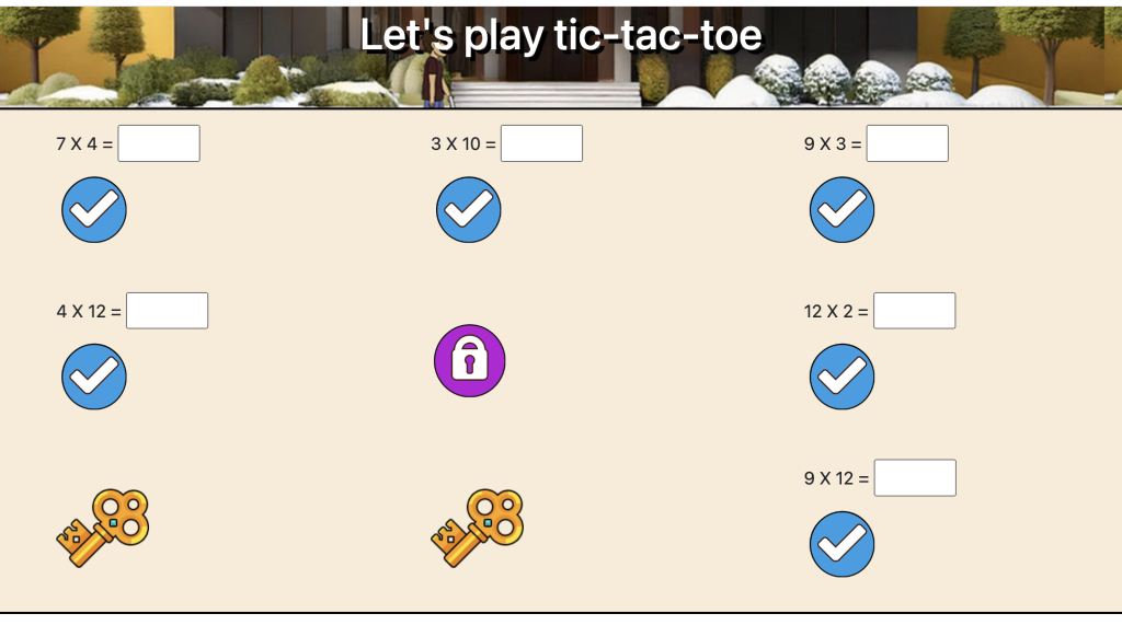 Making it up to elementary teachers: Fourth-grade math & history game
